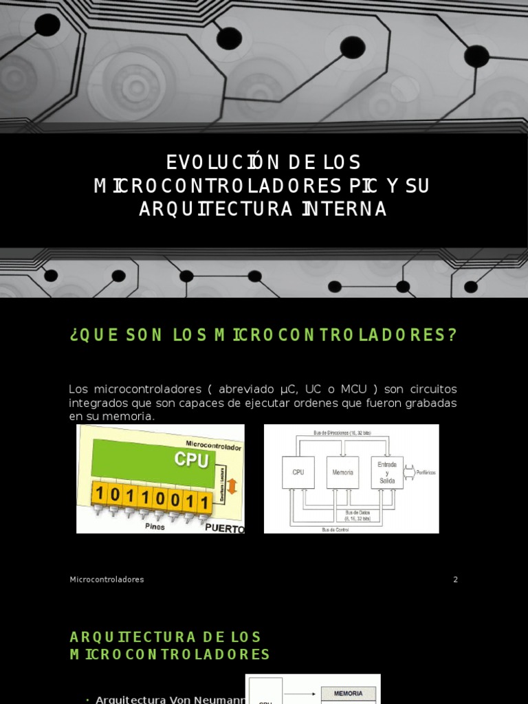 Evolución y Arquitectura de Microcontroladores PIC | PDF ...
