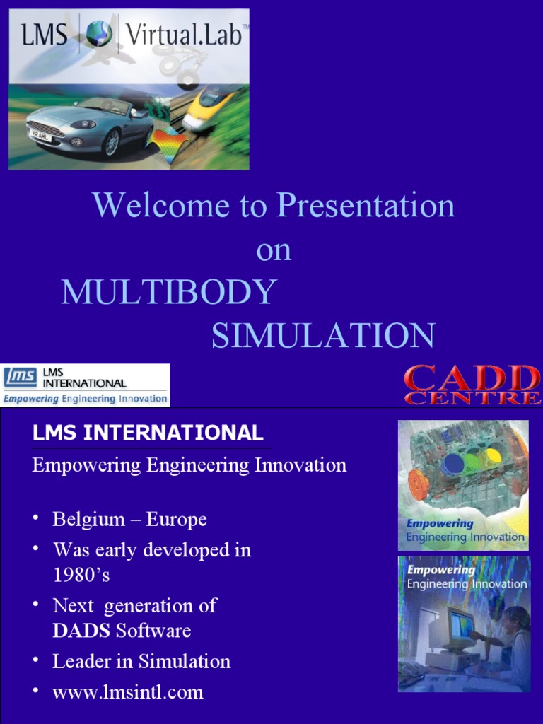Welcome To Presentation On Multibody Simulation | PDF | Simulation ...