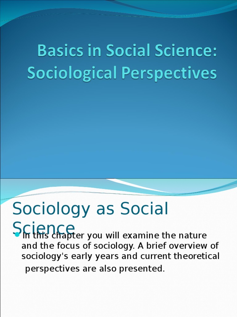 Soical Science-Class Lecture (Part-1) | PDF | Sociology | Émile Durkheim