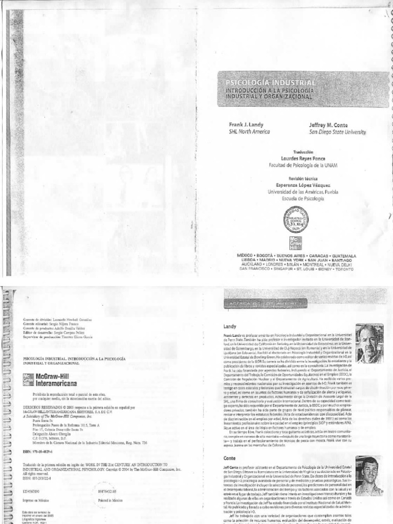 Landy, Frank J. Psicología Industrial | PDF