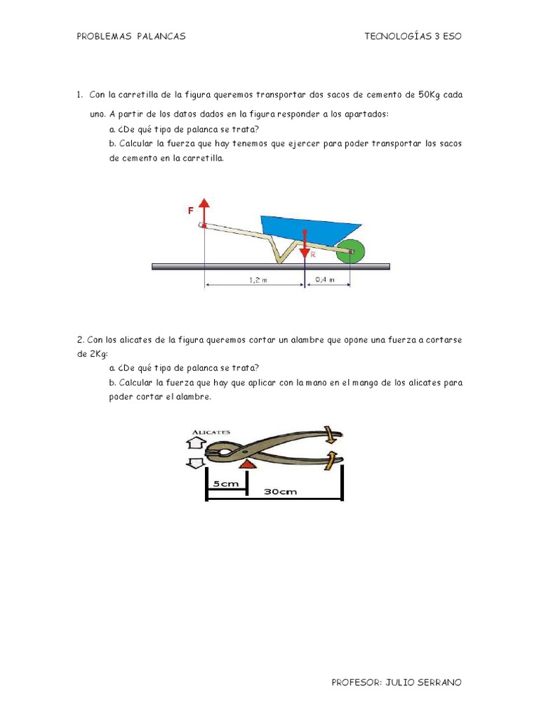 Ejercicios Palancas 4 - Palancas
