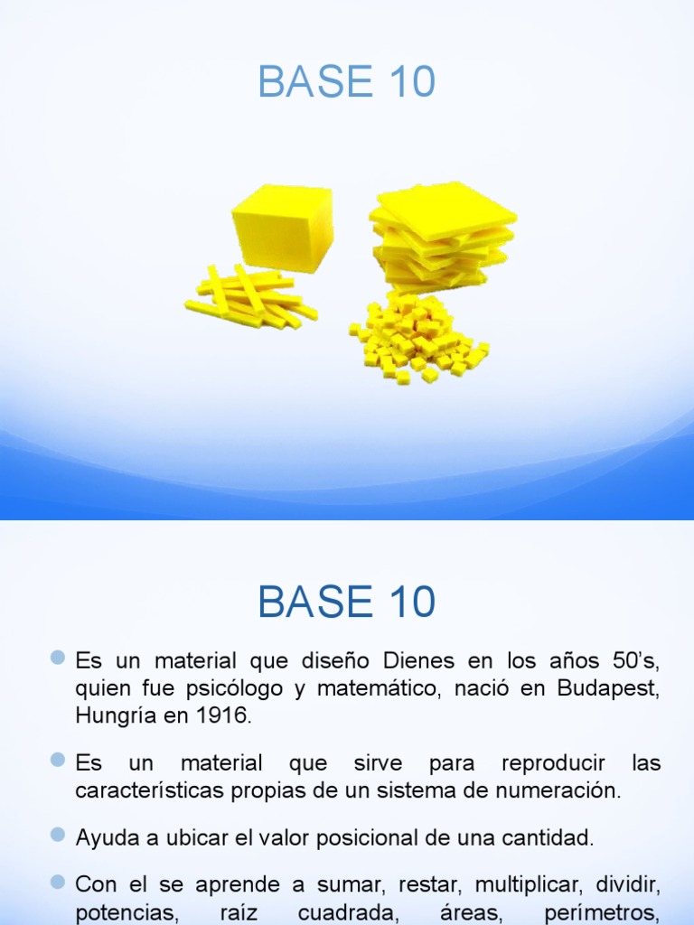 Introducción a la Base 10 en Matemáticas | PDF | Decimal | Volumen