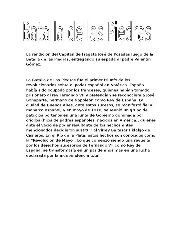 Batalla de Las Piedras