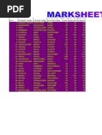 Students Mark List | PDF