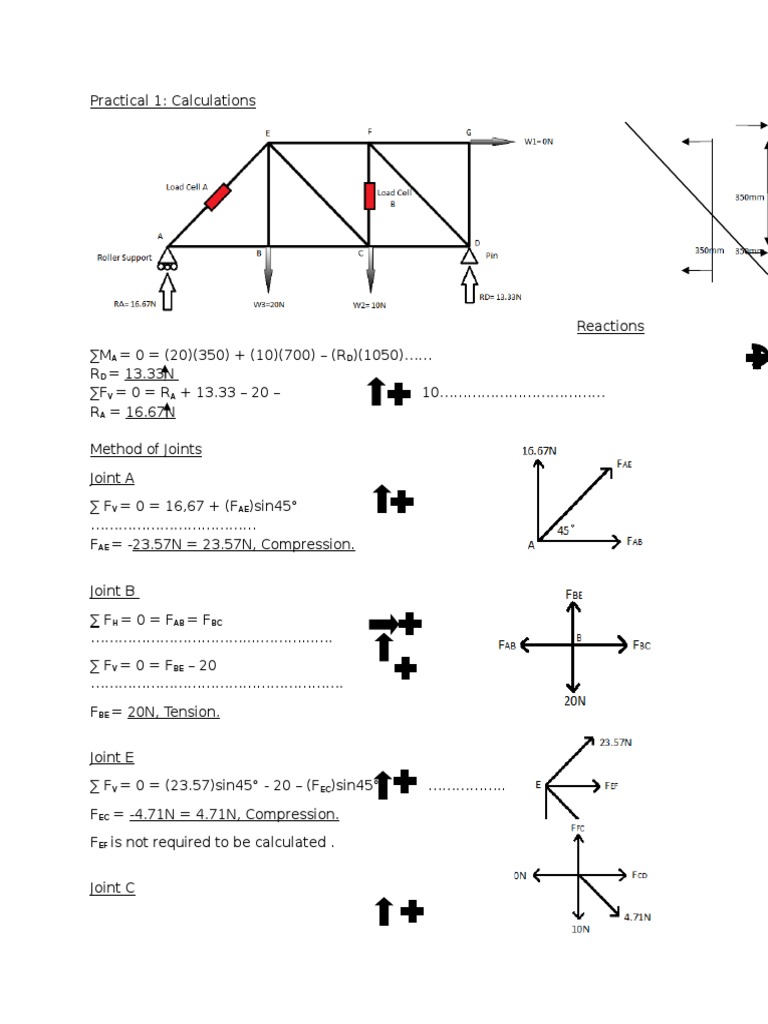Truss Calculations | PDF