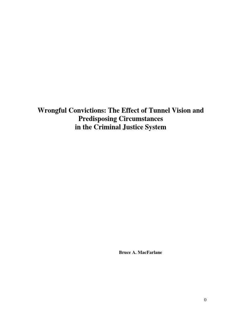 Macfarlane Wrongful-Convictions PDF | PDF | Miscarriage Of Justice | Law