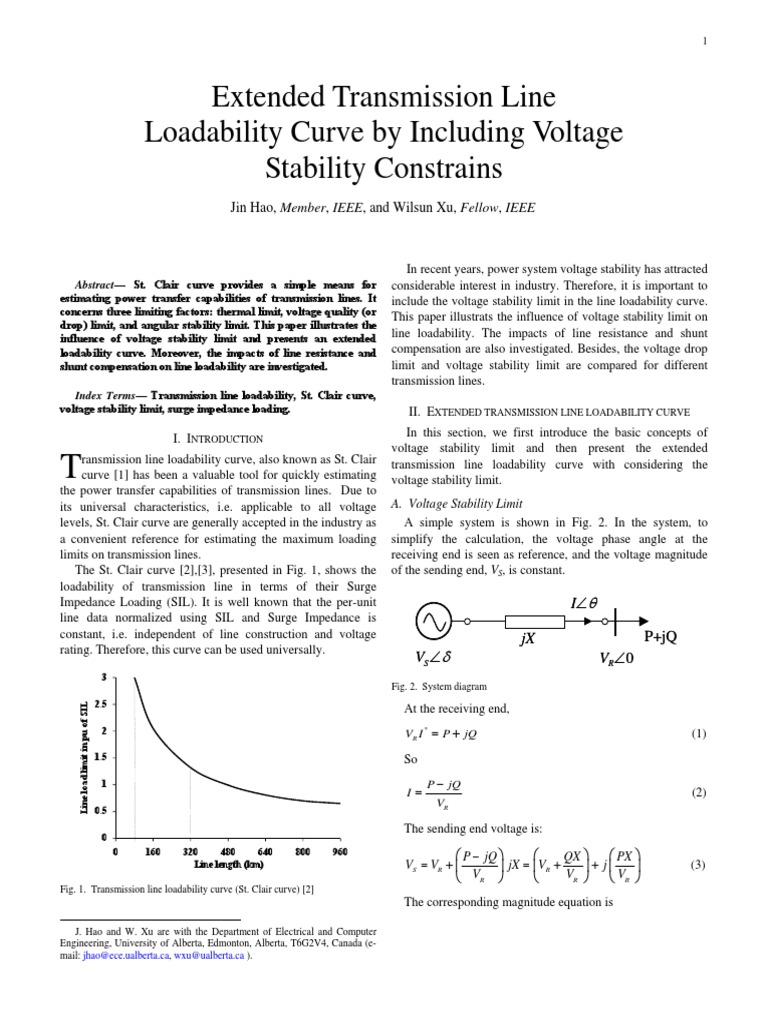 Line Capability Curve | PDF | Electric Power Transmission | Electrical ...