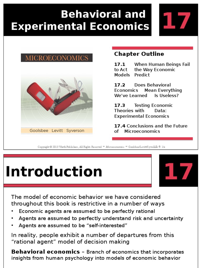 Behavioral and Experimental Economics: Chapter Outline | PDF ...