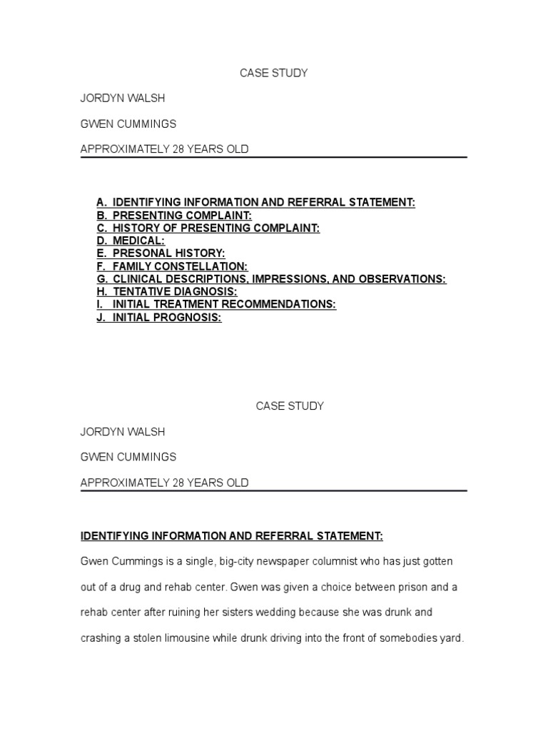 Case Study 4 | PDF | Alcoholism | Substance Abuse