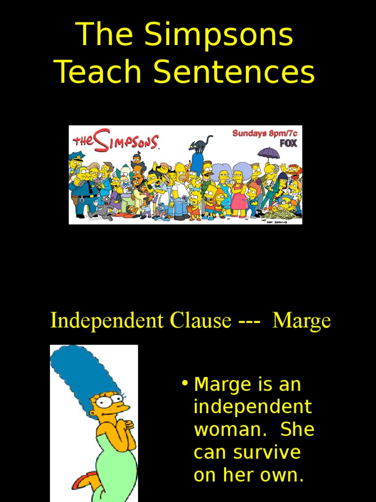 Complex Compound Sentences W-Simpsons | PDF | Sentence (Linguistics ...