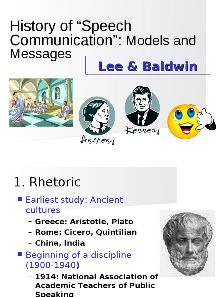 History of "Speech Communication":: Models and Messages | PDF ...
