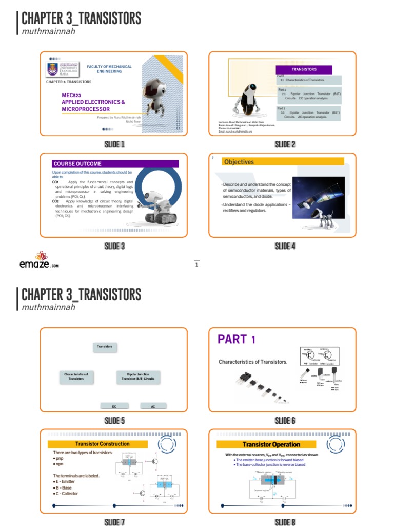 Chapter 3 Transistors | PDF | Bipolar Junction Transistor | Transistor