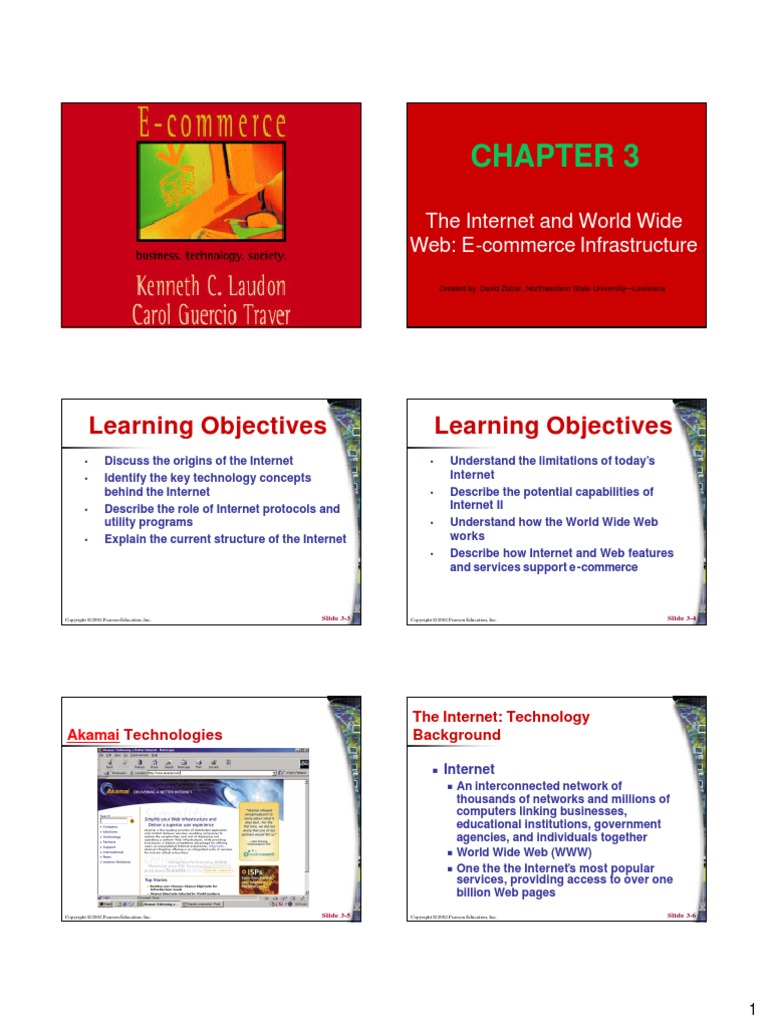 Learning Objectives Learning Objectives: The Internet and World Wide Web: E-Commerce ...