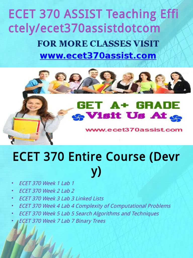 ECET 370 ASSIST Teaching Effectively Ecet370assistdotcom | PDF ...