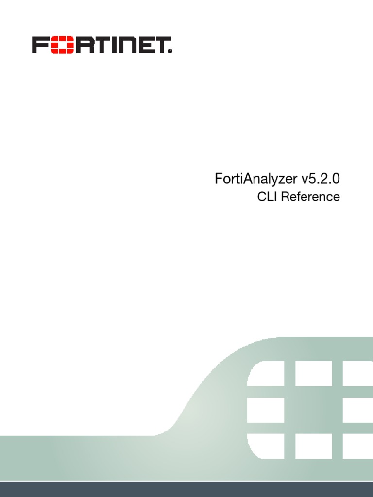 Fortianalyzer Cli 520 | PDF | Secure Shell | Command Line Interface