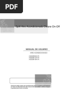 Manual de Operacion Mini Split Prime PDF | PDF | Control remoto ...