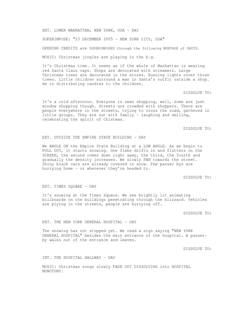 SUPERIMPOSED Through The Following MONTAGE of SHOTS | PDF | Leisure