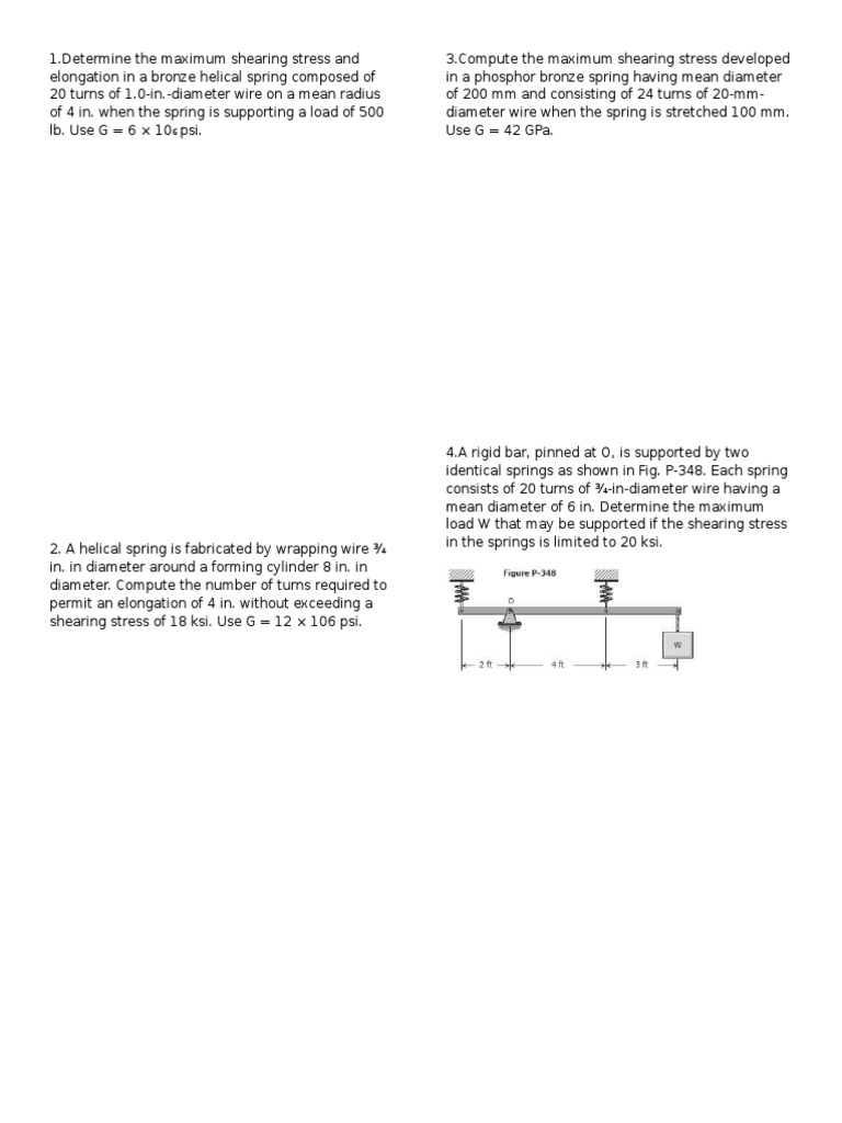 Helical Spring | PDF | Stress (Mechanics) | Deformation (Mechanics)