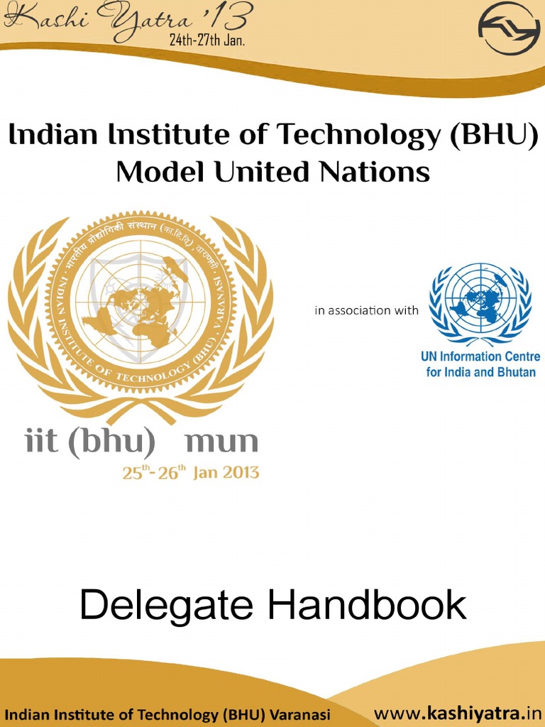 Model United Nations - Delegate Handbook - IIT (BHU) | PDF ...