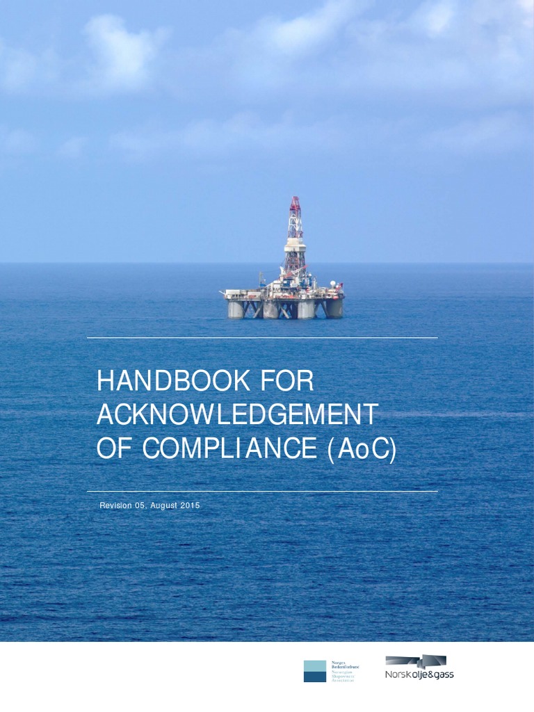 Handbook For Acknowledgement Compliance (AoC) | PDF | Verification And ...
