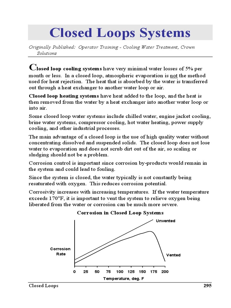 Closed Loops Systems | PDF | Chemistry | Chemical Substances