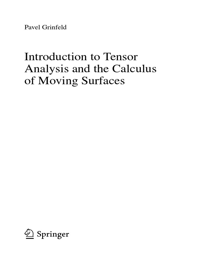 Tensor Analysis & Moving Surfaces | PDF