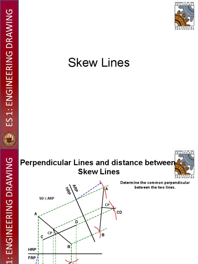 Determining the Common Perpendicular and Shortest Distance Between Skew ...