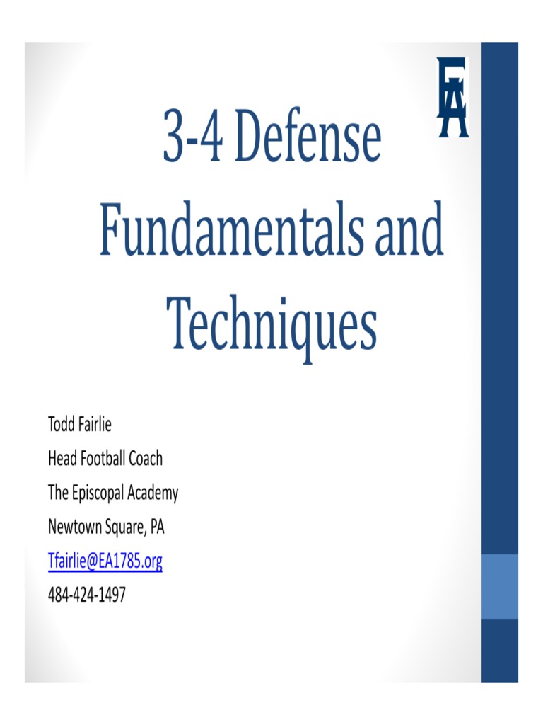 34 Defense Fundamentals and Techniques | PDF | Ncaa Division I Fbs ...