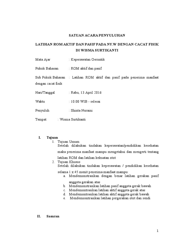 Sap Rom Aktif Dan Pasif | PDF