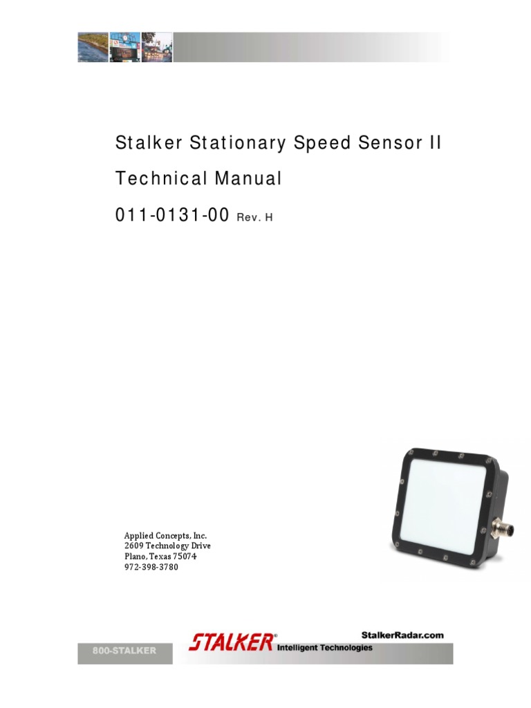 Stalker Stationary Speed Sensor II Technical Manual | PDF | Ascii ...