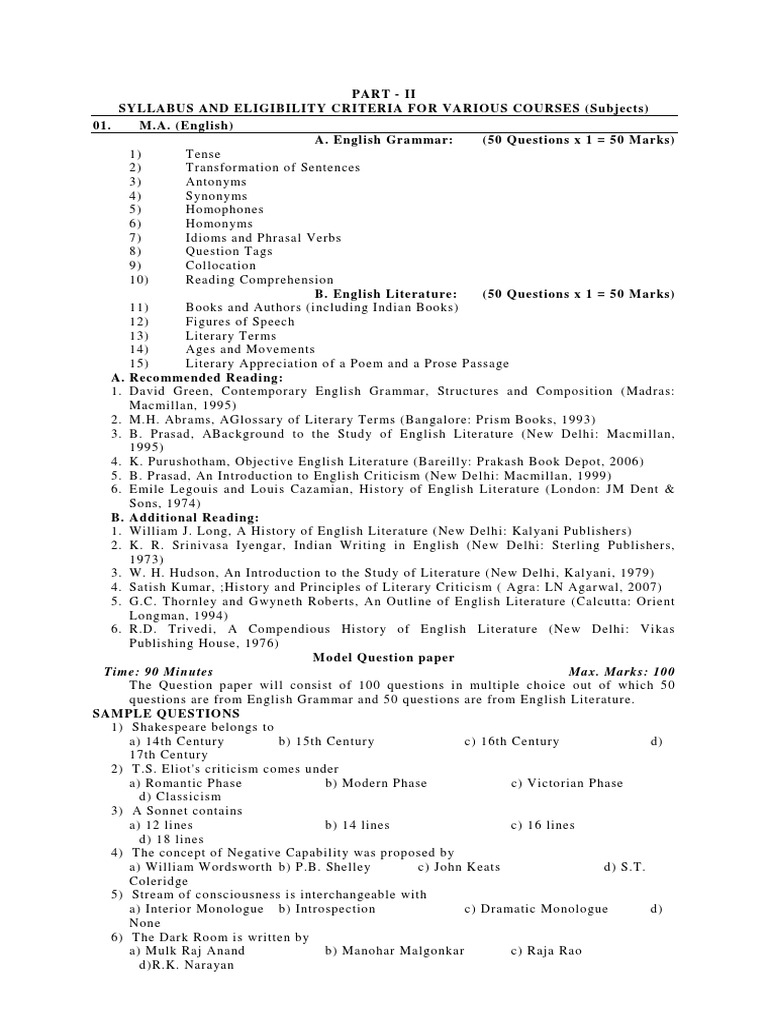 Ku Syllabus | PDF | Economies | Further Education