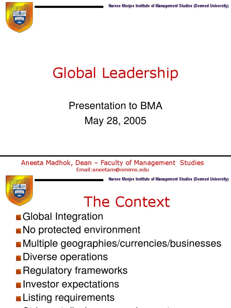10 Global Leadership | PDF | Leadership | Strategic Management