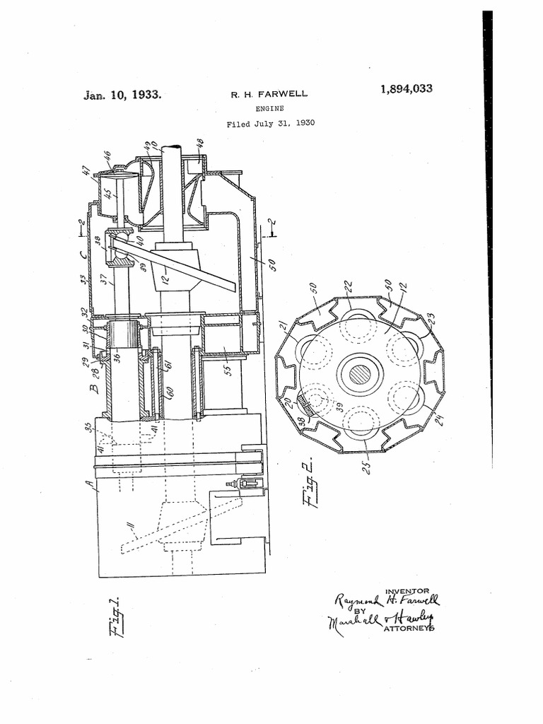Us 1894033 | PDF | Cylinder (Engine) | Internal Combustion Engine