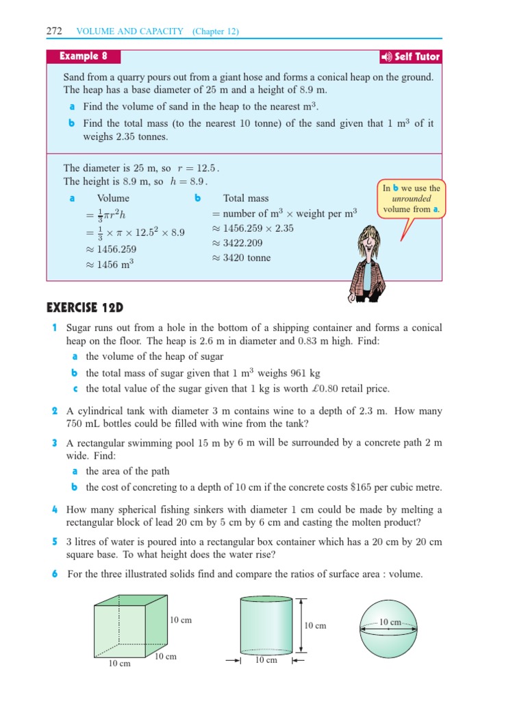 Grade 8 Myp 3 12 D | PDF | Sphere | Volume