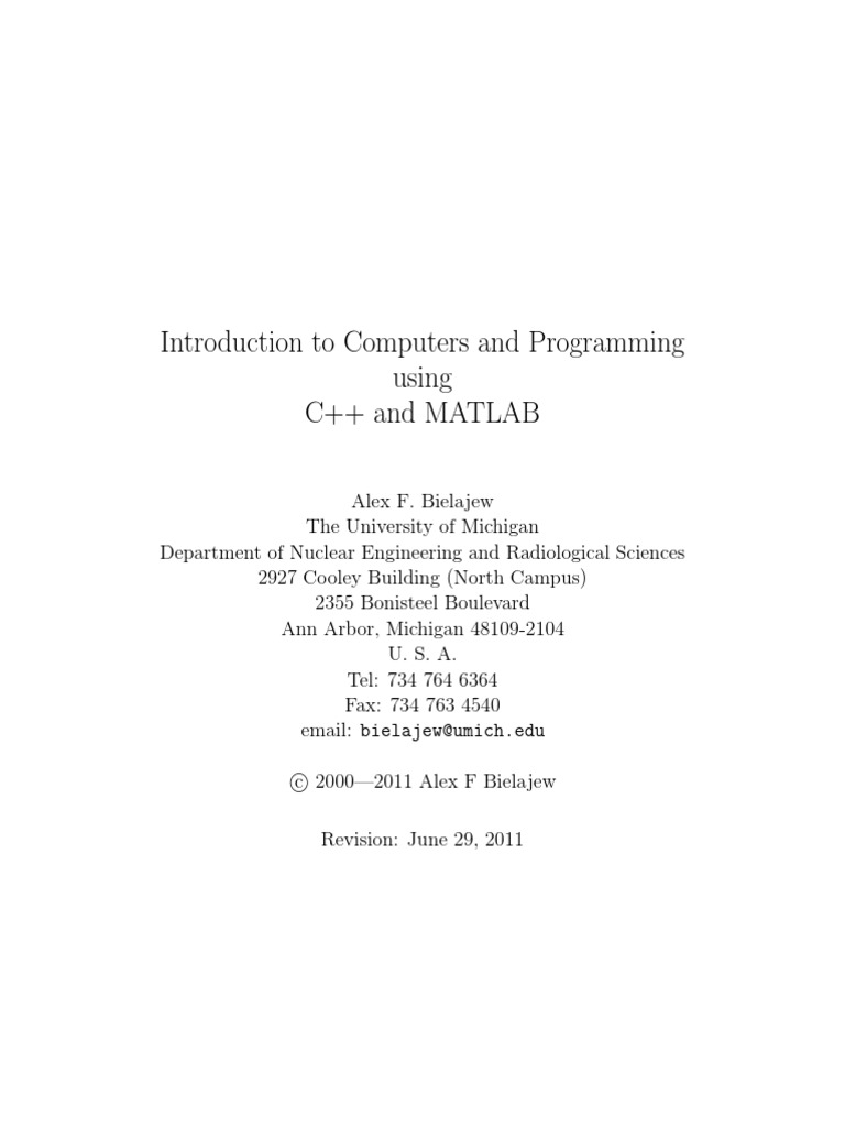 Introduction To Computers and Programming | Download Free PDF | Integer (Computer Science ...