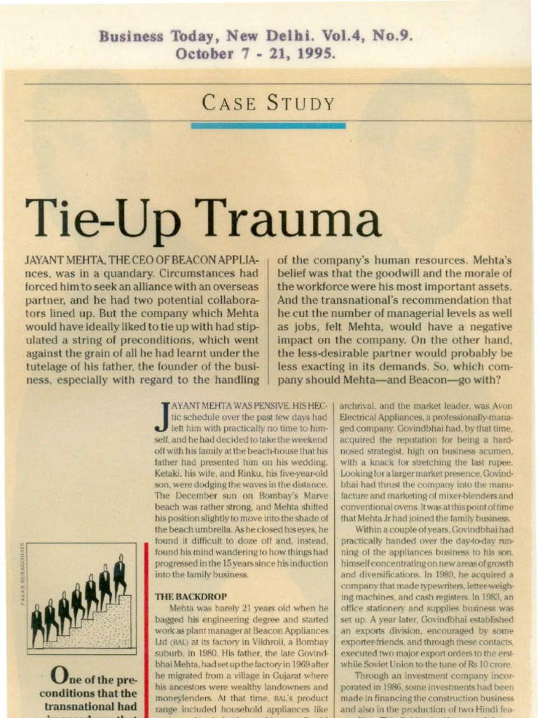 20 Tie-Up Trauma | PDF | Employment | Strategic Management