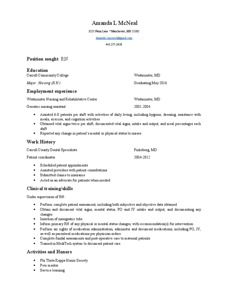Amanda Resume | PDF