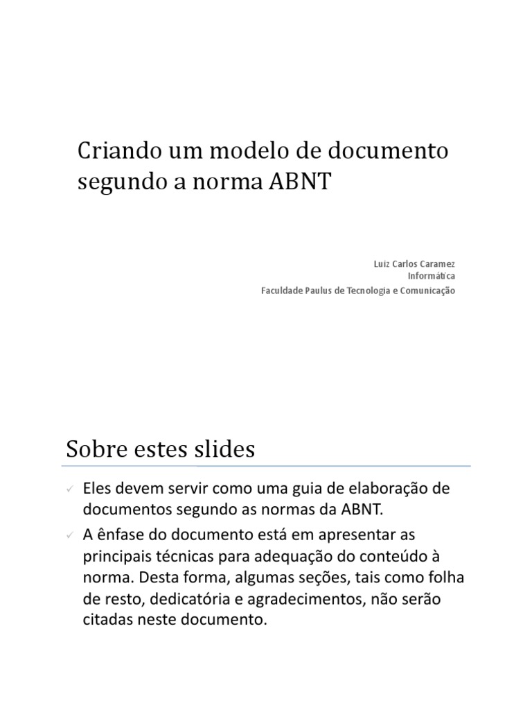 ABNT Word | PDF | Caixa alta e caixa baixa | Programas