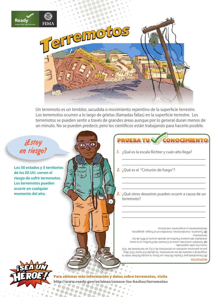 Terremoto para Niños | PDF | Temblores | Sismología