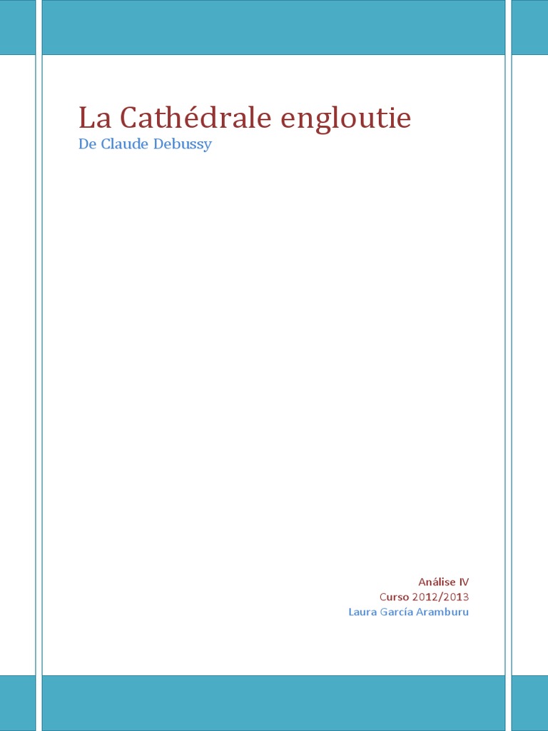 La Cathédrale Engloutie, C. Debussy | PDF | Escala (música) | Acorde (Música)