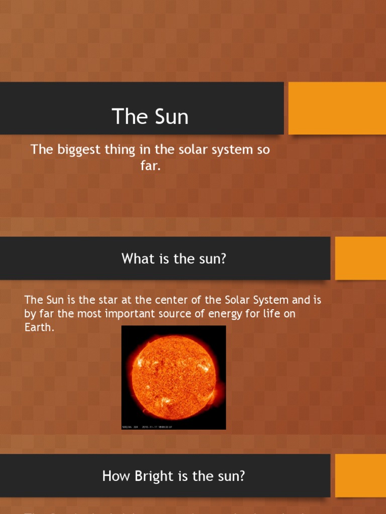 Understanding the Sun's Importance | PDF | Sun | Nebula