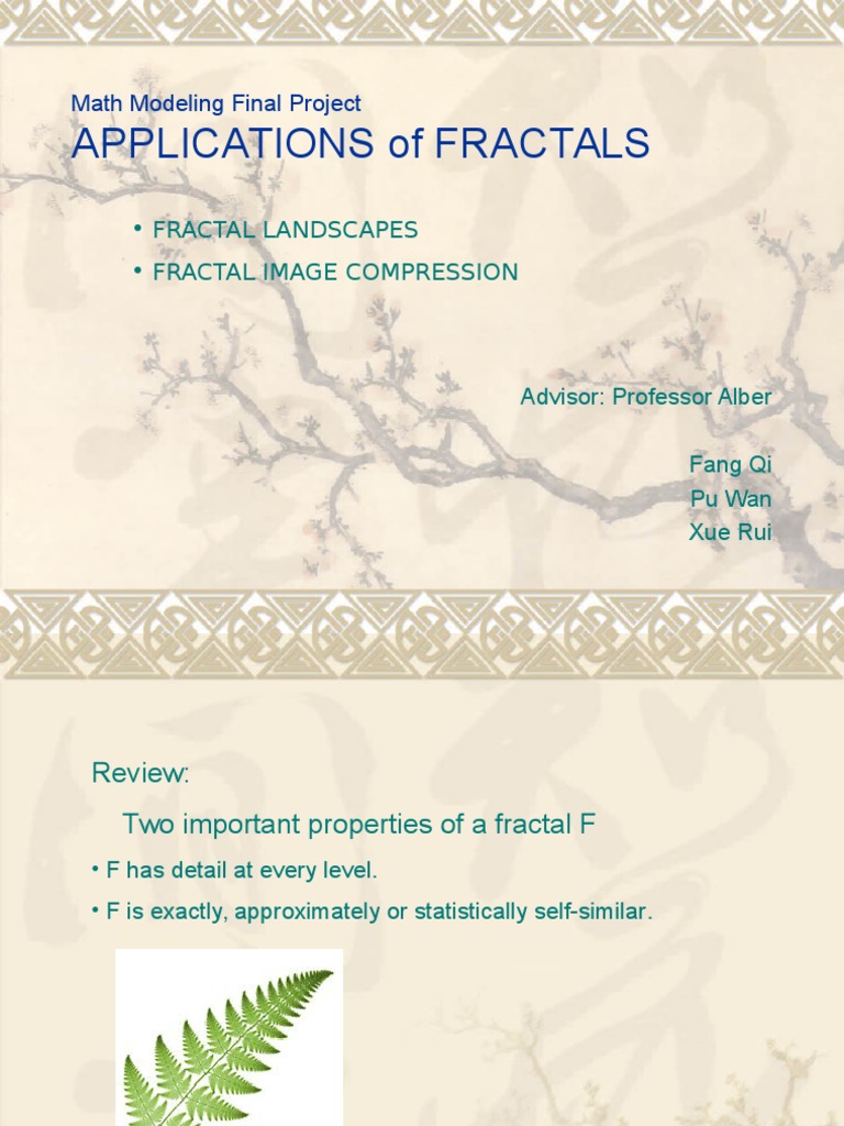 Applications of Fractals: Math Modeling Final Project | PDF ...