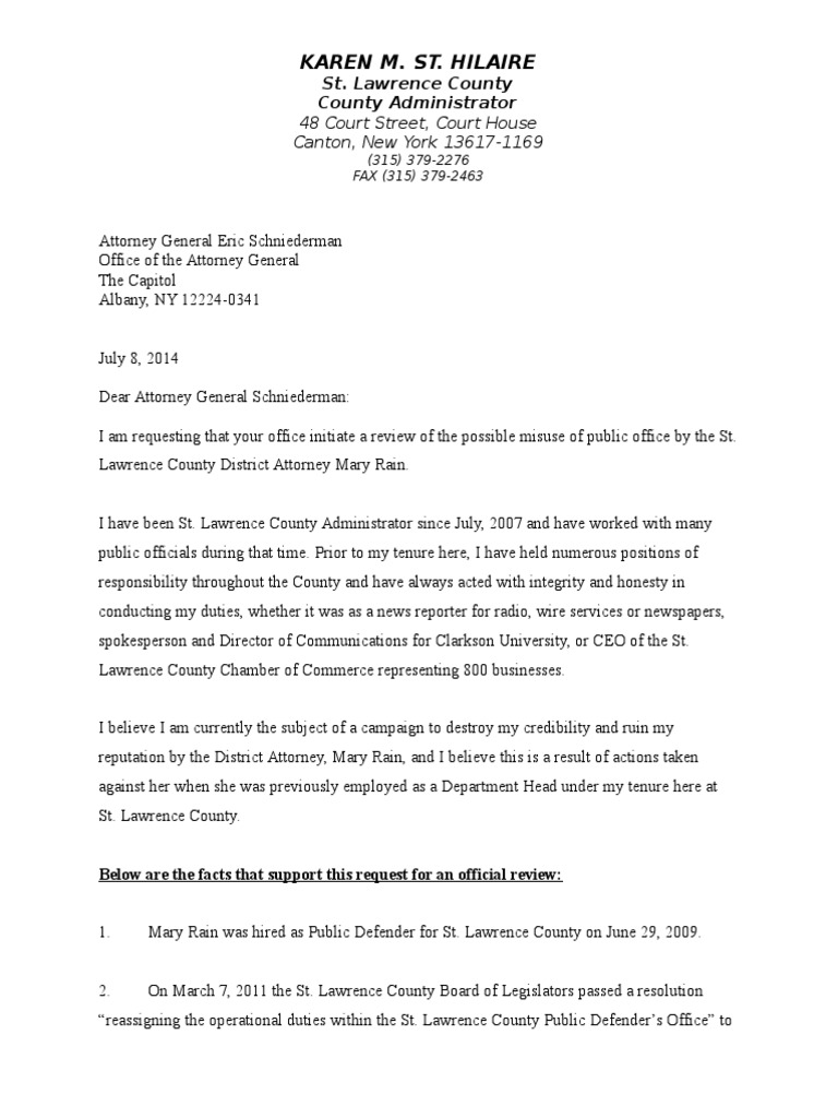 Allegations Against DA Mary Rain | PDF | Grand Jury | Law