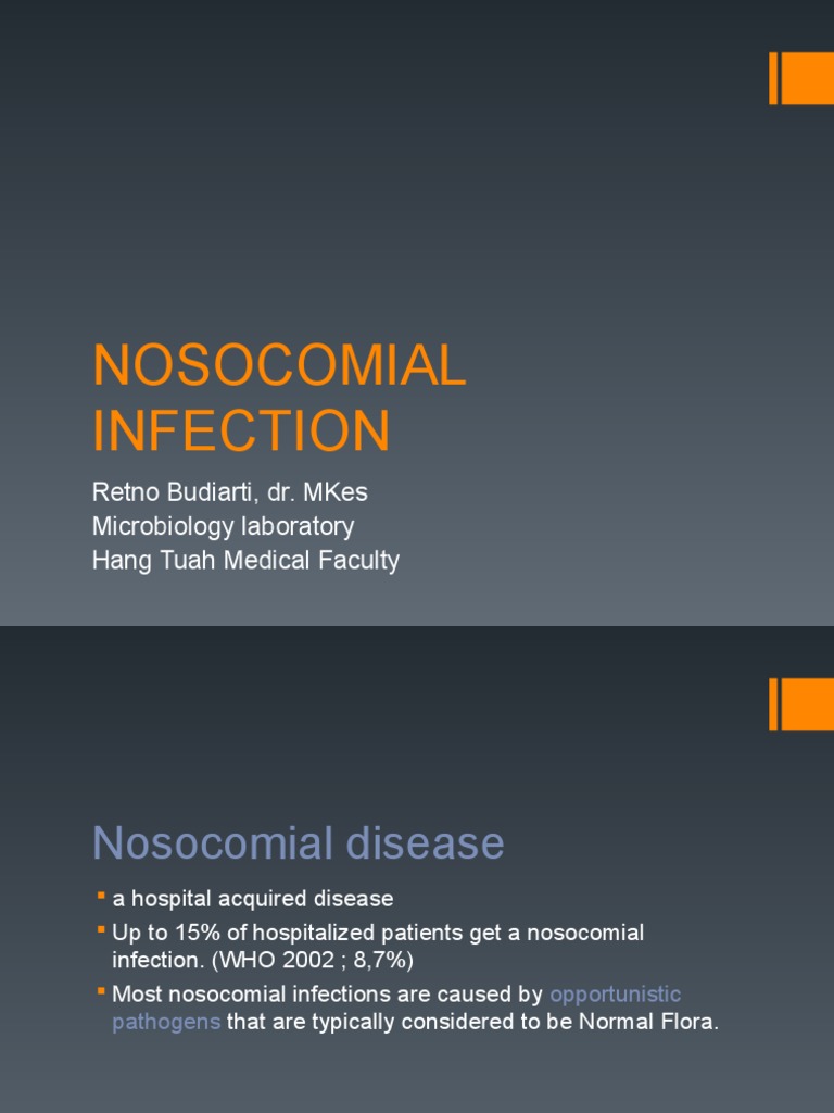 Infeksi Nosokomial | PDF | Hospital Acquired Infection | Transmission ...
