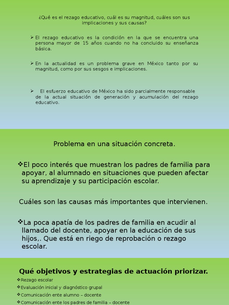 Estrategias de Rezago Educativo | PDF | Maestros | Toma de decisiones