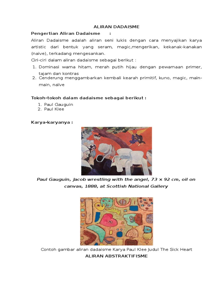 Aliran Dadaisme | PDF | Seni | Klasik