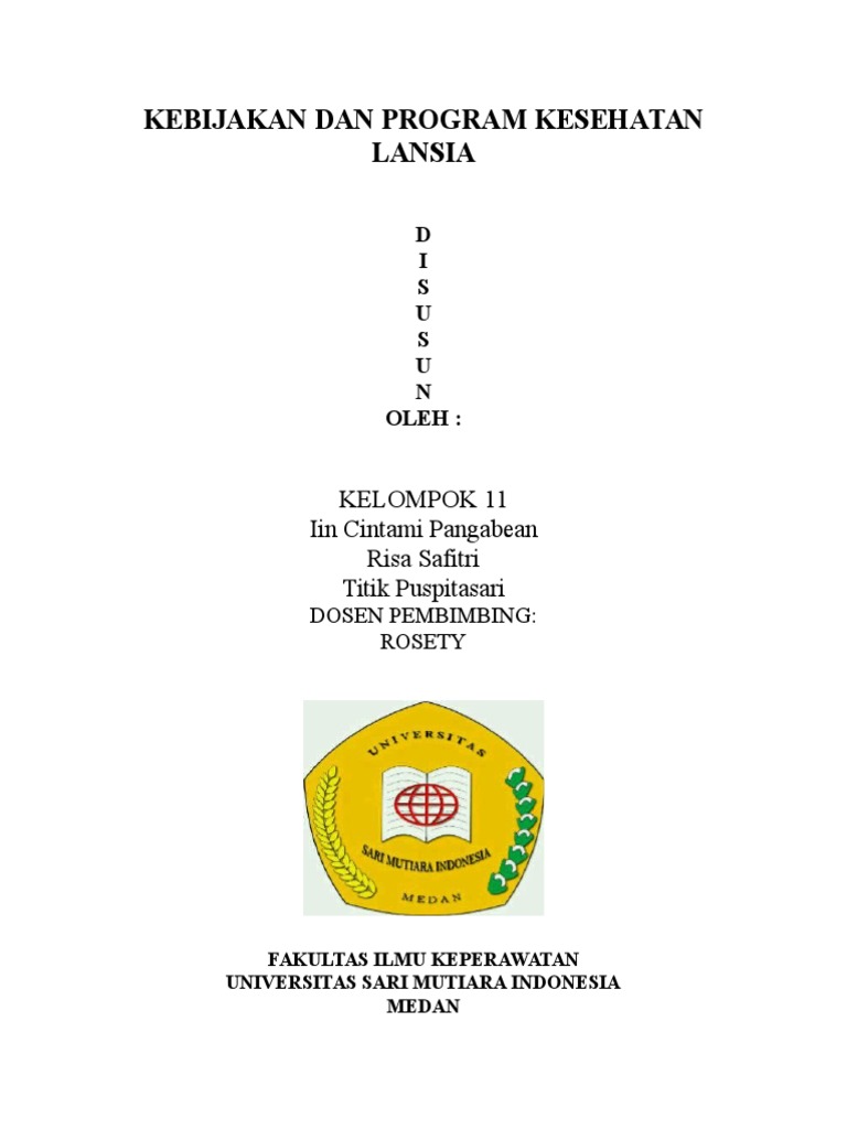 Program Nasional Kesehatan Lansia | PDF