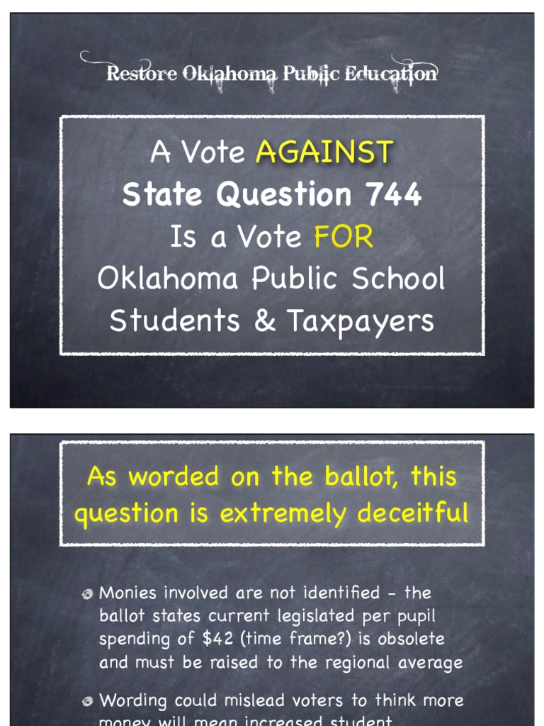 Vote No on SQ 744: Education Funding Concerns | PDF