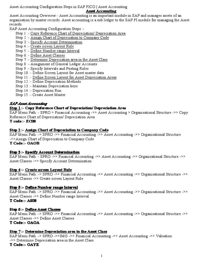 SAP SAP SAP SAP Asset Asset Asset Asset Accounting Accounting ...