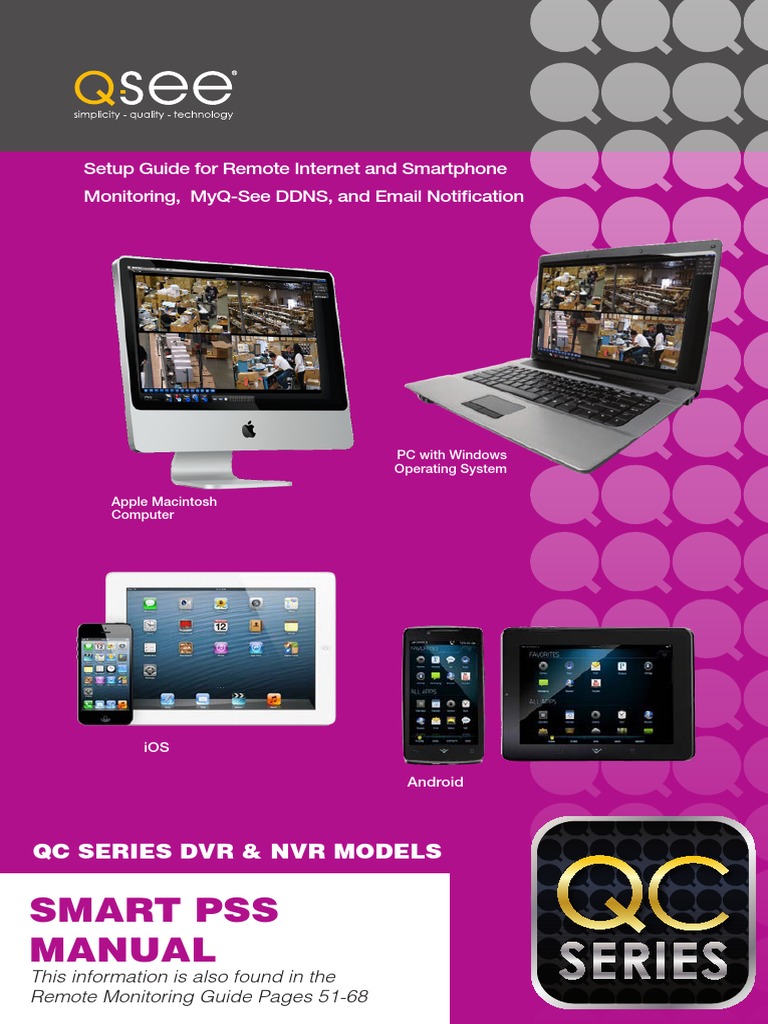 QC-Smart PSS - Manual Web | PDF | Digital Video Recorder | Icon (Computing)